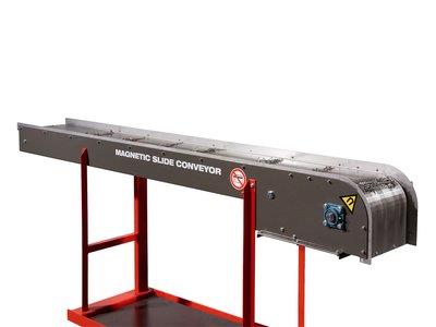 Flat magnetic slide conveyors - 300 mm - Goudsmit Magnetics