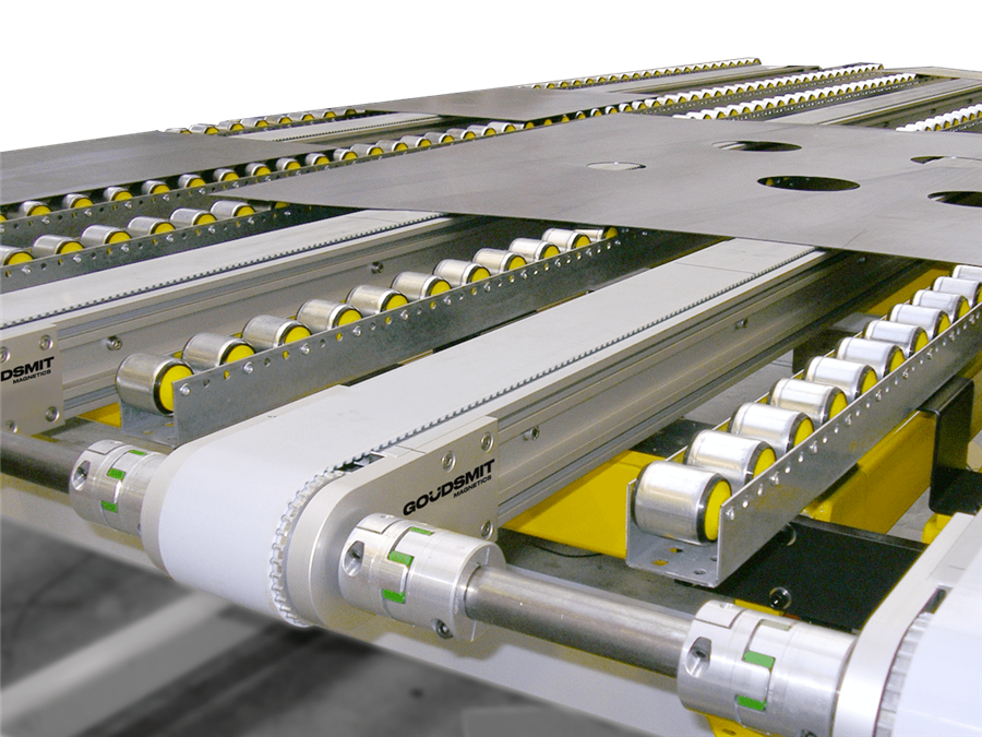 Timing belt magnetic conveyors - Goudsmit Magnetics